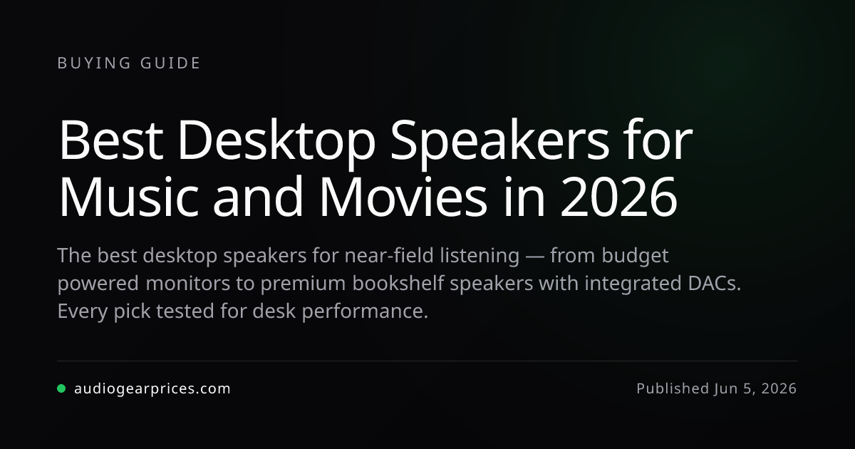 Best Desktop Speakers for Music and Movies in 2026 | Audio Gear Prices Blog