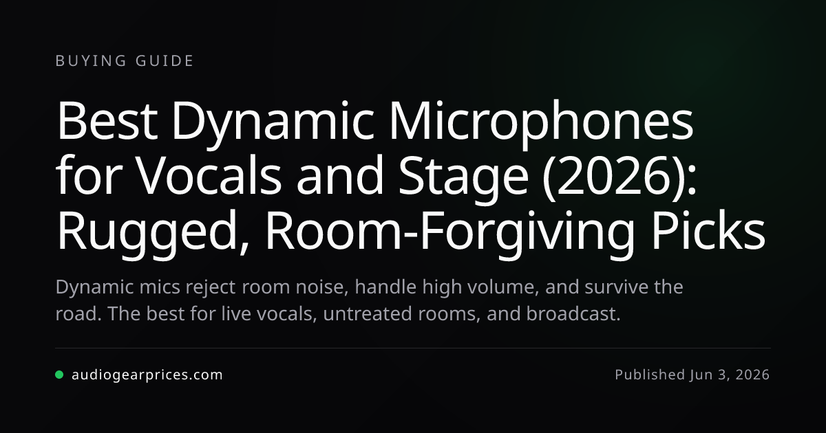 Best Dynamic Microphones for Vocals and Stage (2026): Rugged, Room ...