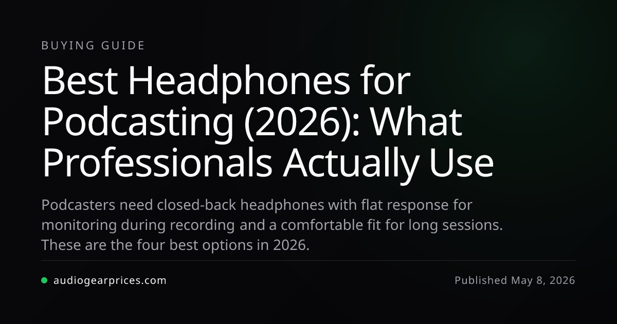 Best Headphones for Podcasting (2026): What Professionals Actually Use ...