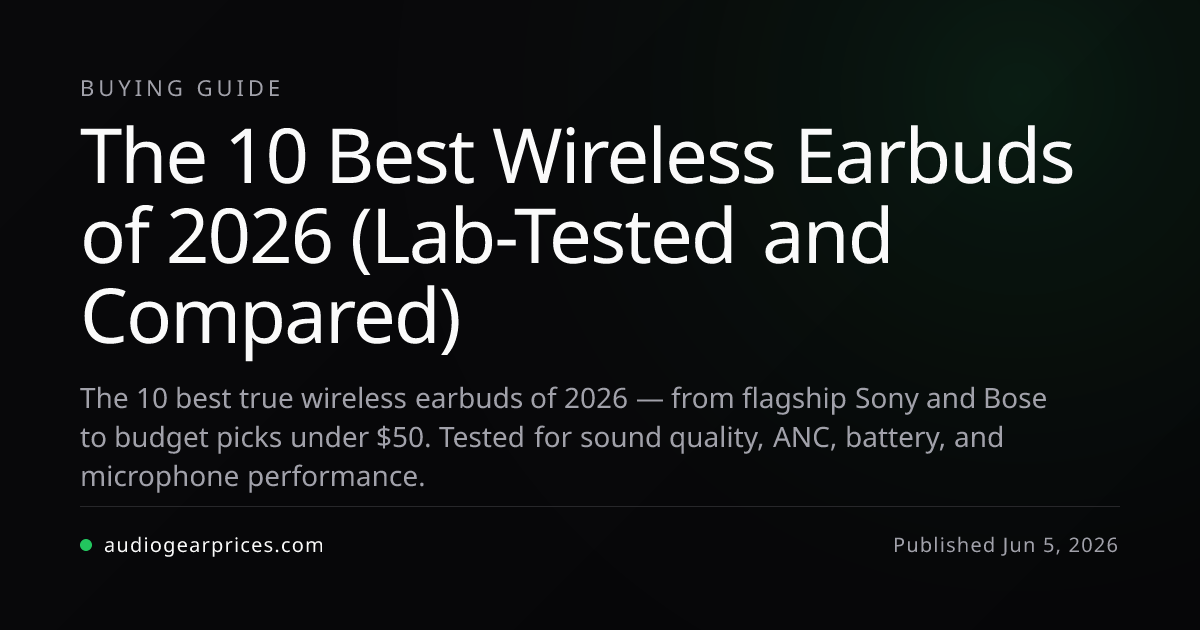 The 10 Best Wireless Earbuds of 2026 (Lab-Tested and Compared) | Audio ...